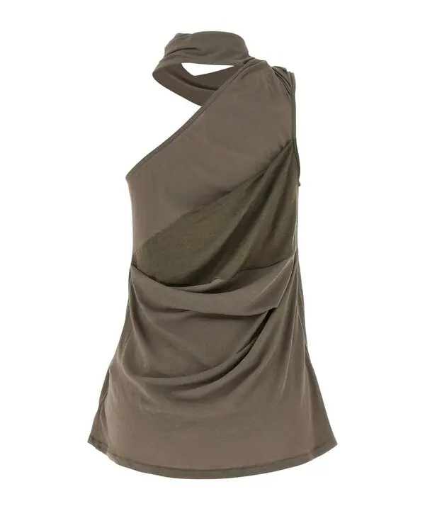 ENTIRE STUDIOS Dalters Draped One-shoulder Top