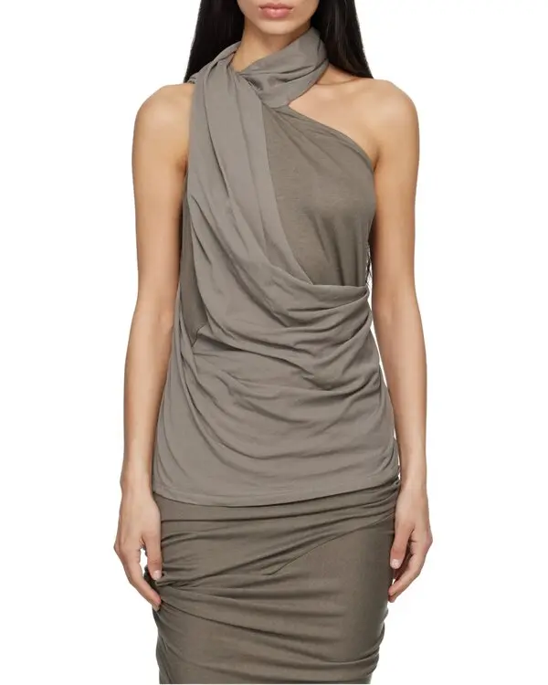 ENTIRE STUDIOS Dalters Draped One-shoulder Top