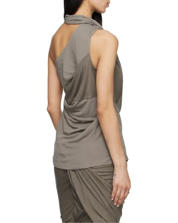 ENTIRE STUDIOS Dalters Draped One-shoulder Top