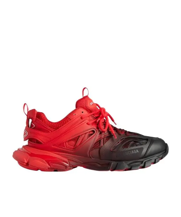 Balenciaga Track Gradient Lace-up Sneakers - Red/black