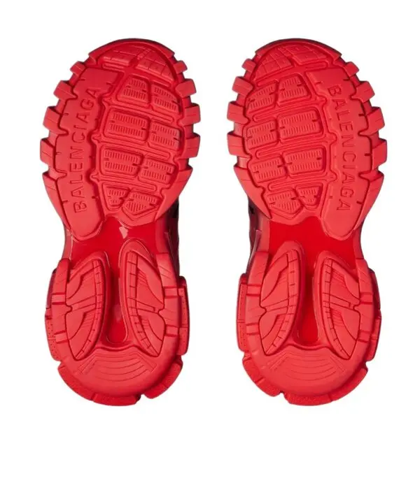 Balenciaga Track Gradient Lace-up Sneakers - Red/black