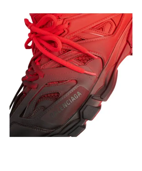 Balenciaga Track Gradient Lace-up Sneakers - Red/black