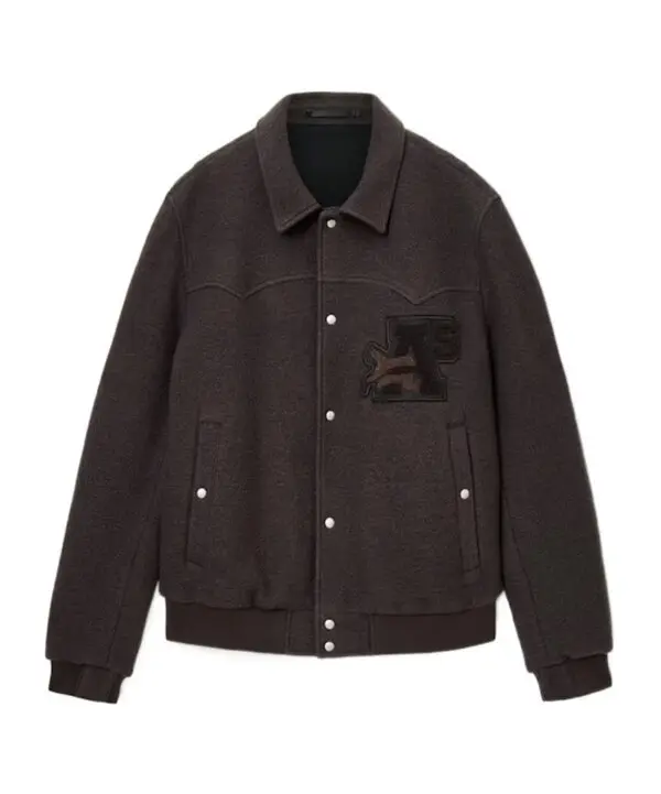 ALLSAINTS Royce Wadded Patch Jacket - Windwashed Brown
