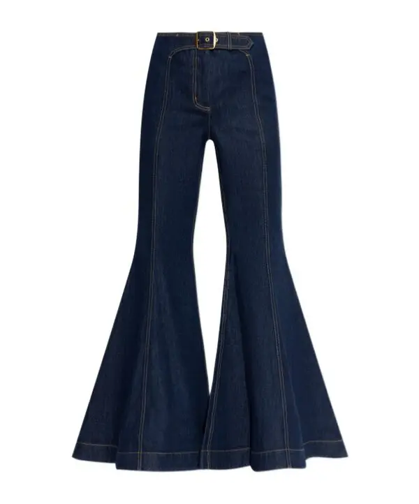 Zimmermann Luna Belt-detail Jeans - Black