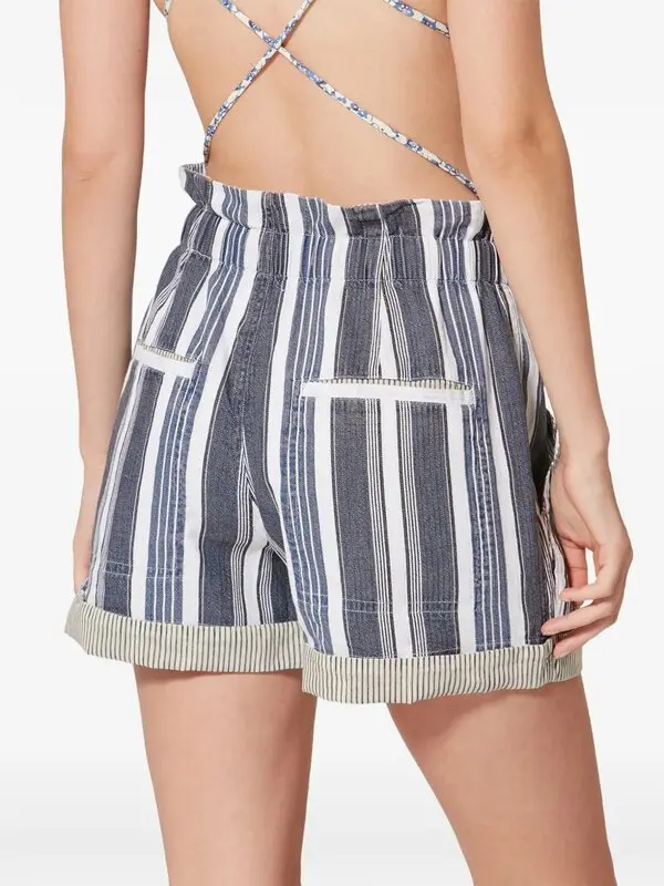 Isabel Marant Étoile Nirmal Striped Drawstring Shorts