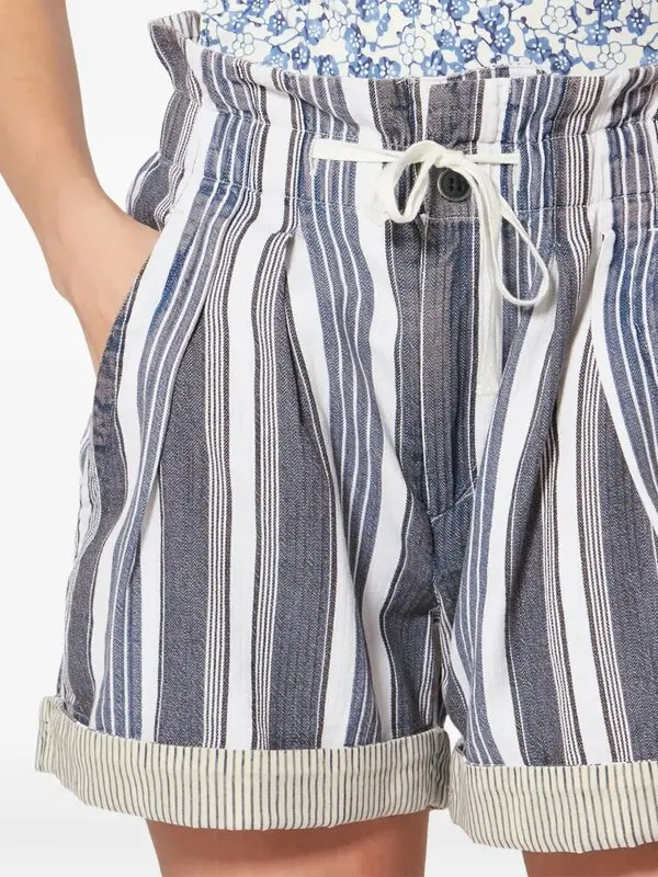 Isabel Marant Étoile Nirmal Striped Drawstring Shorts