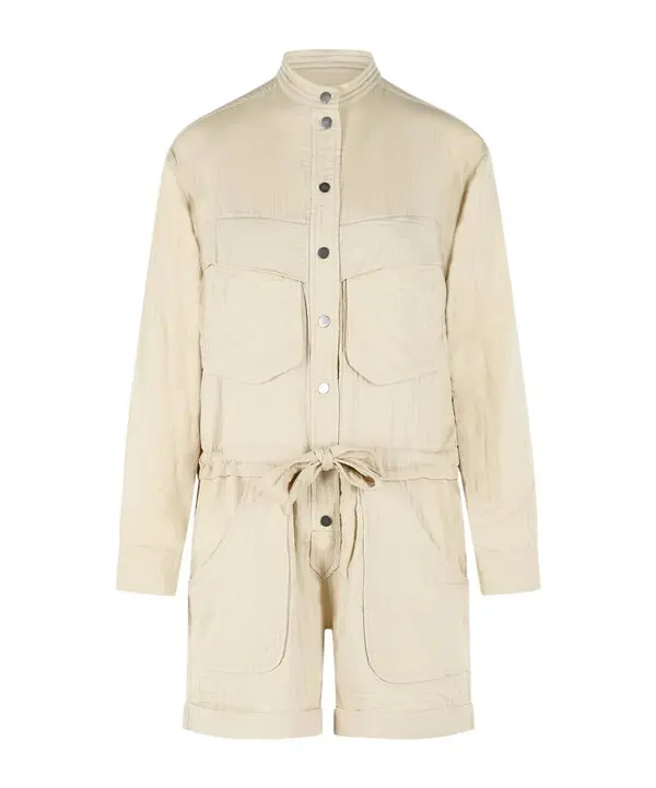 Isabel Marant Étoile Belted Short Jumpsuit - Beige