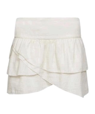 Isabel Marant Étoile Asymmetric Tiered Mini Skirt - Ecru