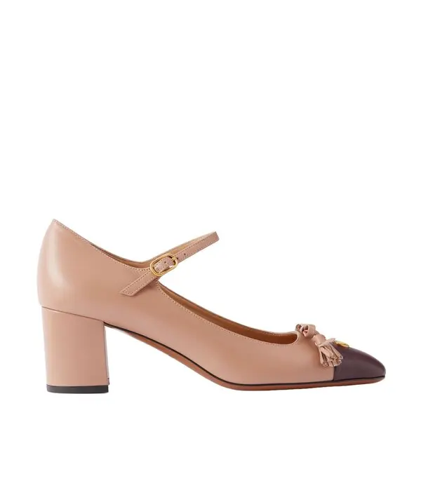 Valentino Garavani Mary Jane High Heel Shoes With Tassel Bow