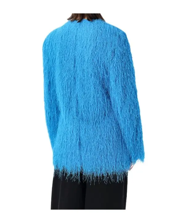 Dries Van Noten Rivla Fringed Coat