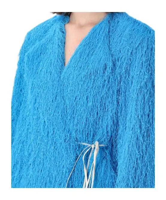 Dries Van Noten Rivla Fringed Coat