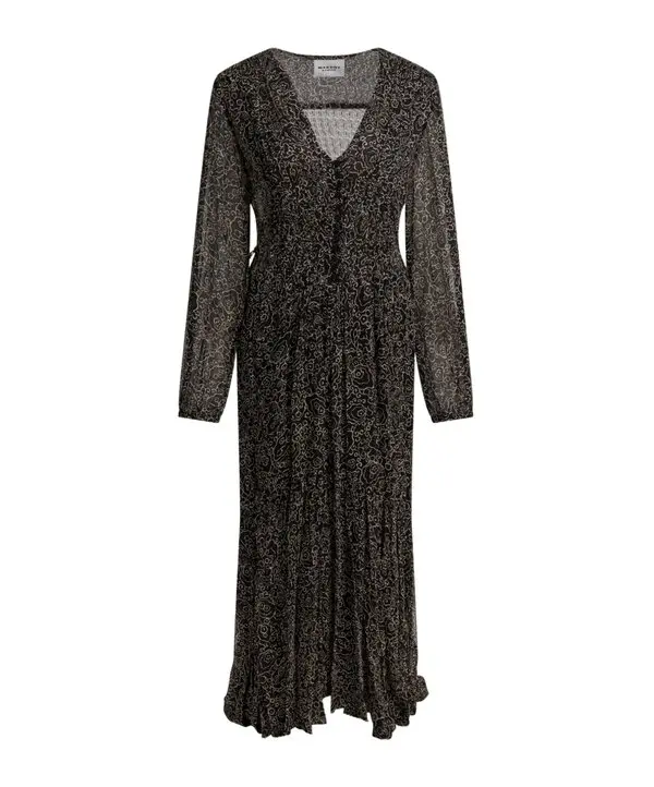 Isabel Marant Étoile V-neck Long-sleeved Maxi Dress