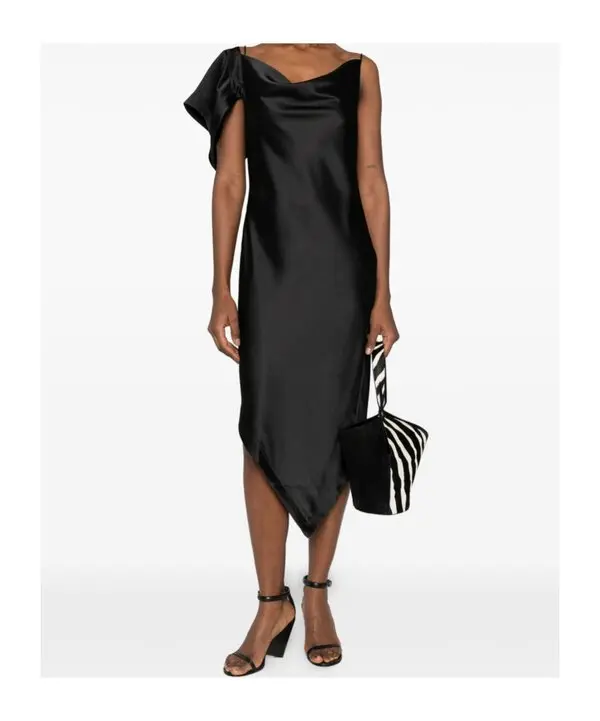 IRO PARIS Asymmetrical Draped Dress