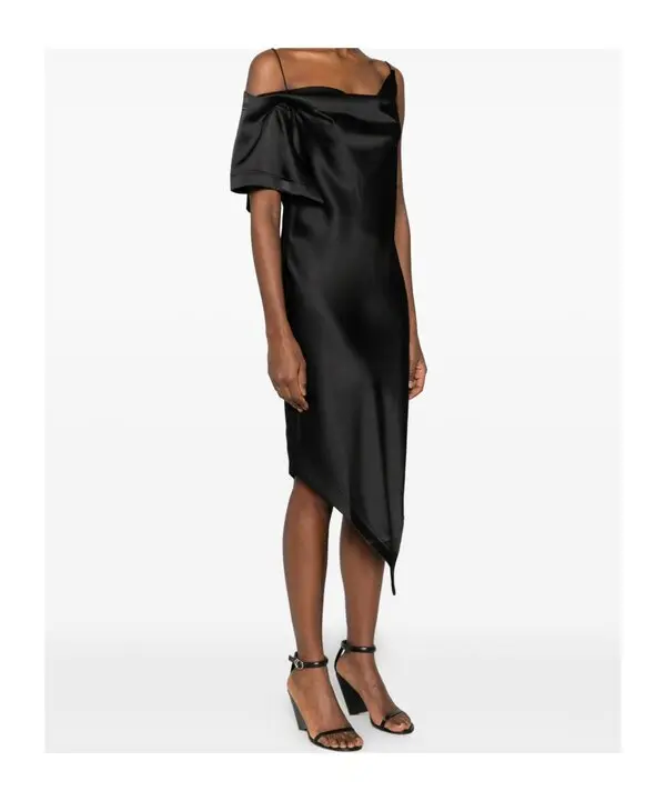 IRO PARIS Asymmetrical Draped Dress