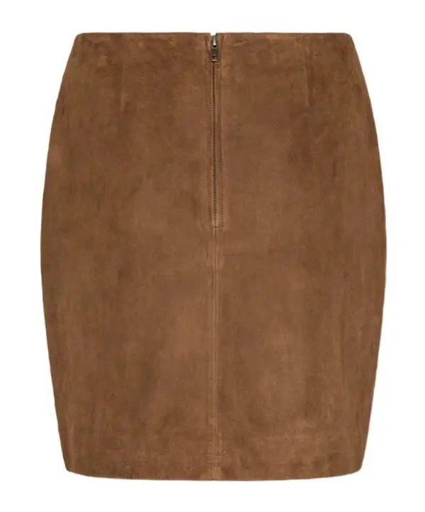 ROTATE BY BIRGER CHRISTENSEN Suede Mini Skirt - Brown