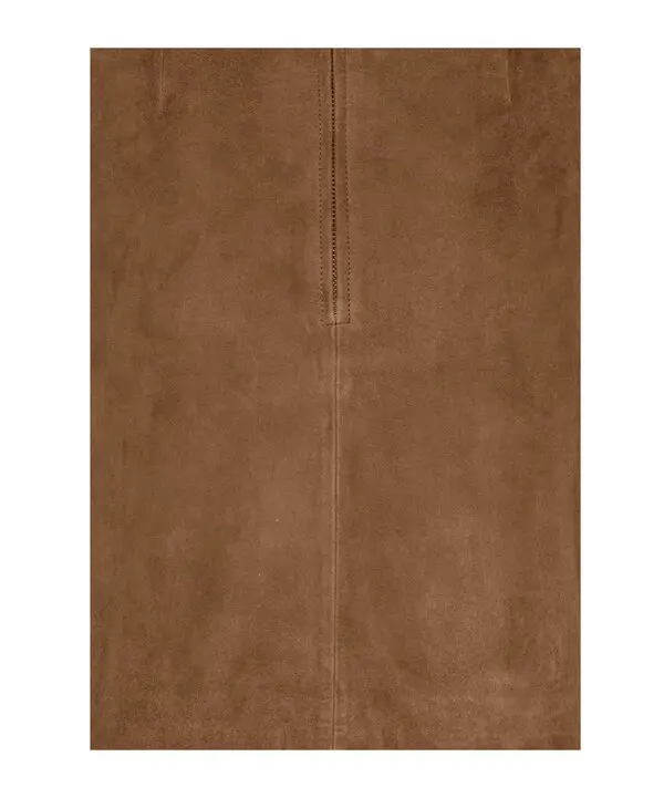 ROTATE BY BIRGER CHRISTENSEN Suede Mini Skirt - Brown