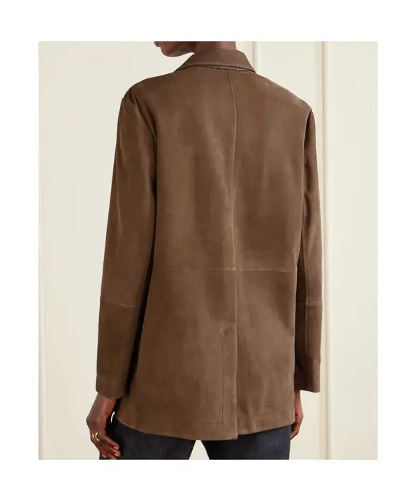 Brunello Cucinelli Suede Blazer - Brown