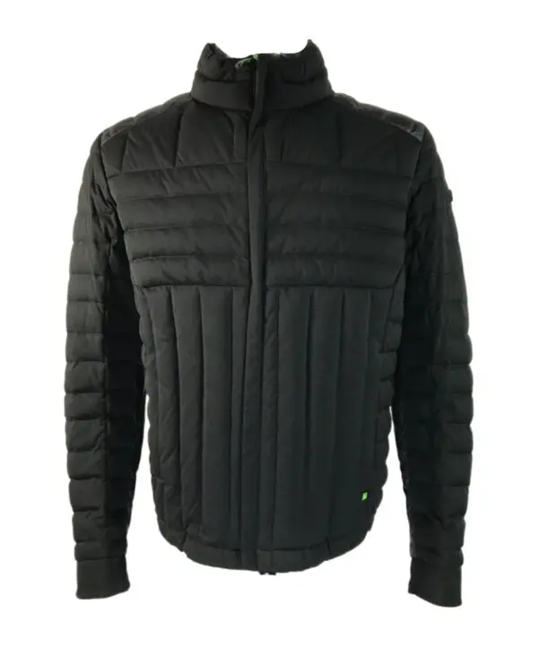 Hugo Boss Quilted Down Jacket With Vertical Collar