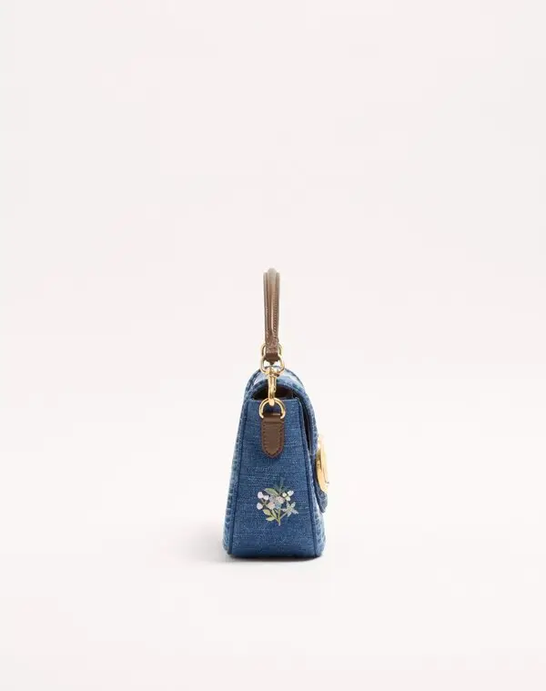 Valentino Garavani Alltime Medium Shoulder Bag - Denim