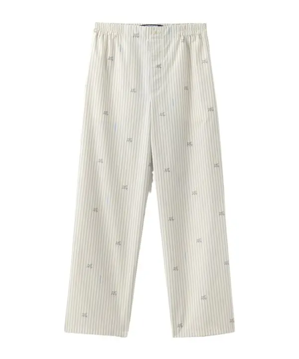 Jacquemus Pyjama Pants With Lamb Embroidery - White