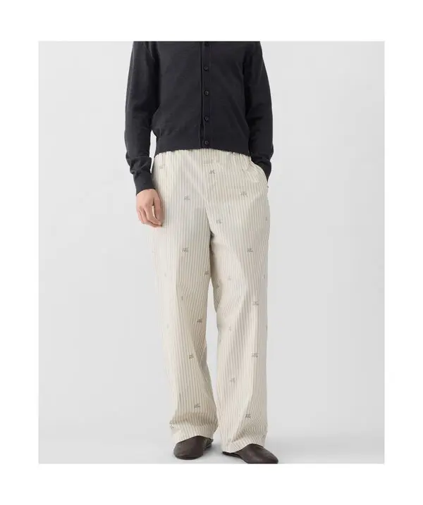 Jacquemus Pyjama Pants With Lamb Embroidery - White