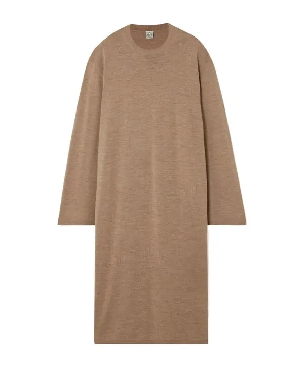 TOTEME Long-sleeved Round Neck Dress