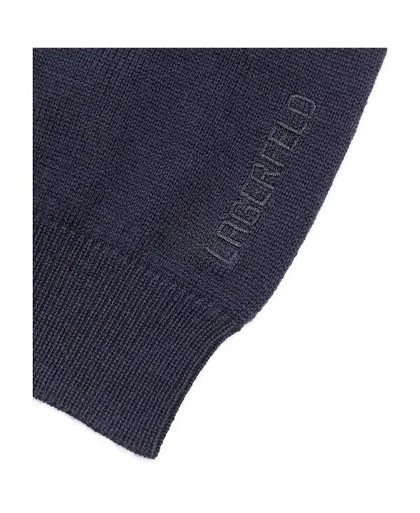 Karl Lagerfeld Long Sleeve Turtleneck Pullover With Ribbed Hem