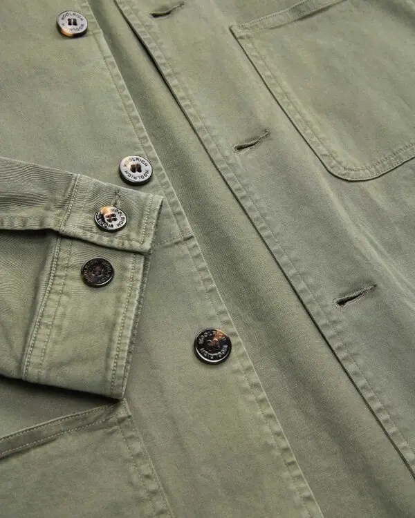 Woolrich Garment-dyed Shirt Jacket - Green