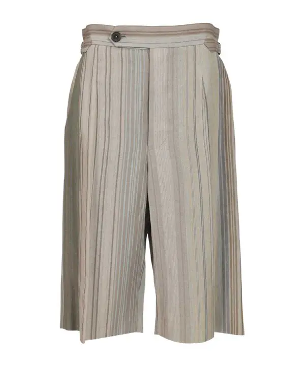 VIVIENNE WESTWOOD Humphrey Striped Bermuda Shorts - Gray