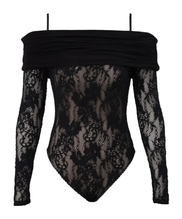 Zimmermann Rebellion Draped Bodysuit - Black