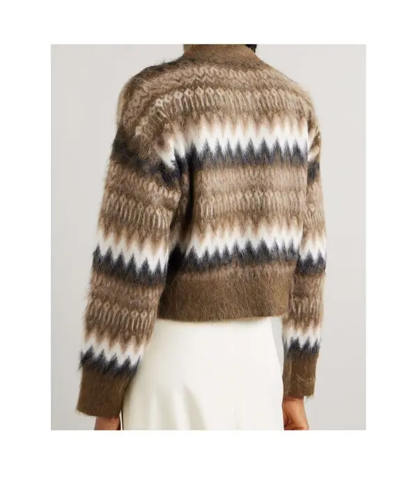 Brunello Cucinelli Long Sleeve Patterned Sweater