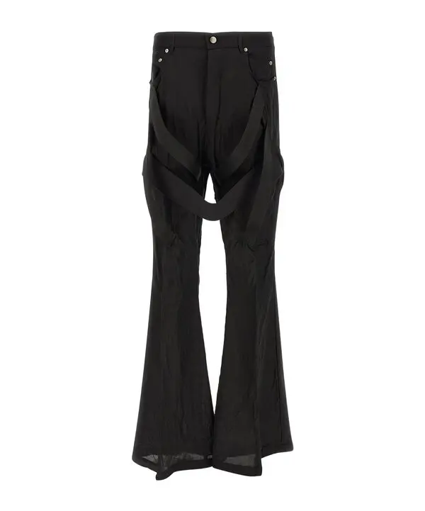 Rick Owens Mega Strapped Flared Jeans - No