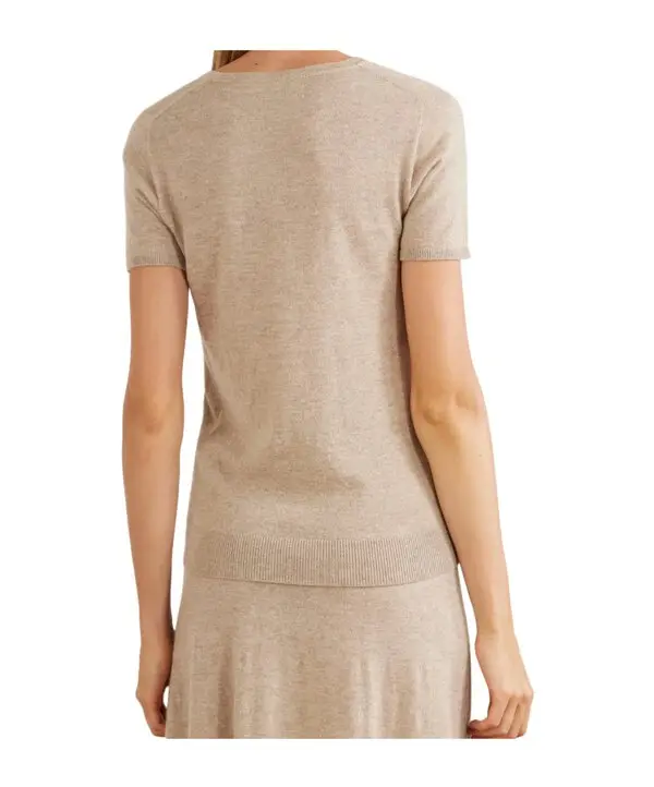 THE ROW Nova Cashmere T-shirt - Beige