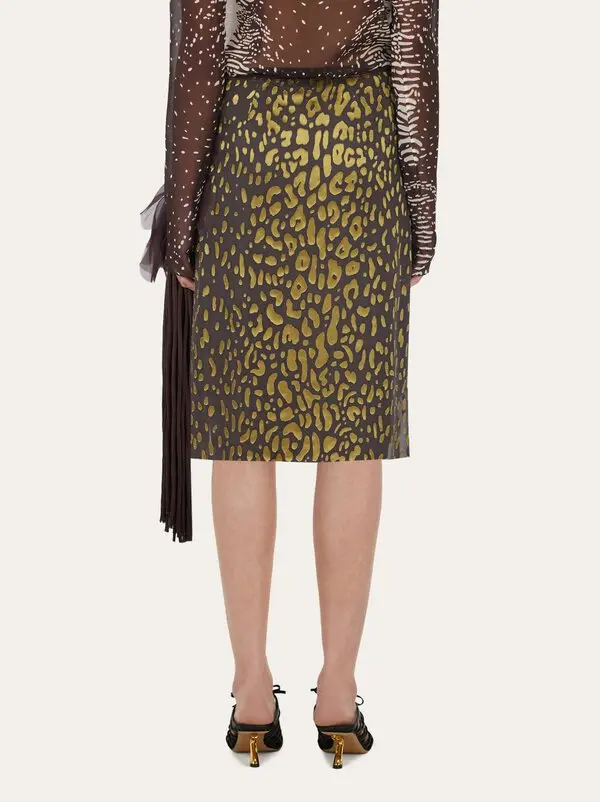 FERRAGAMO Printed Midi Skirt - Multi-color