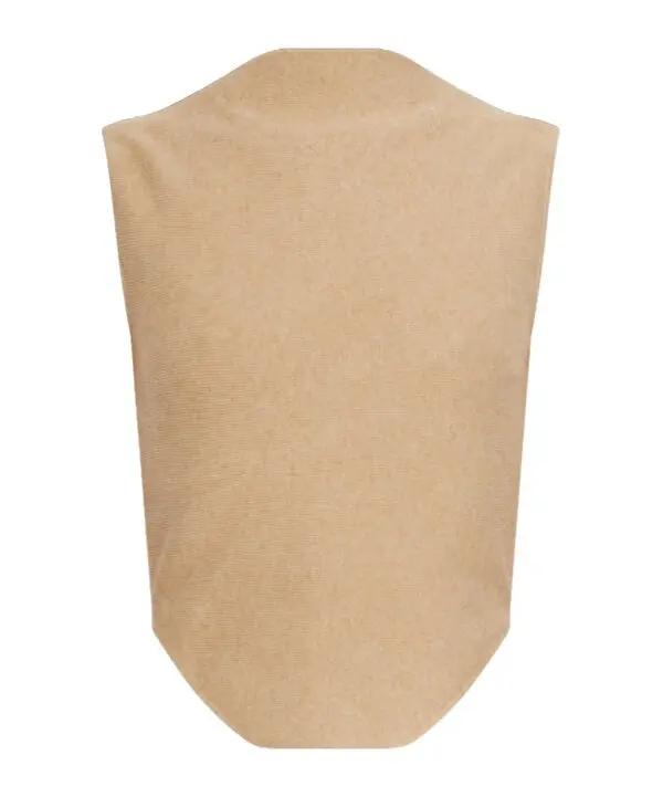 Cult Gaia High-neck Knit Vest - Beige