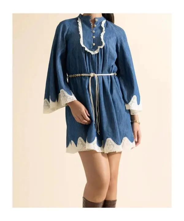 Zimmermann Lace Trimmed Mini Dress