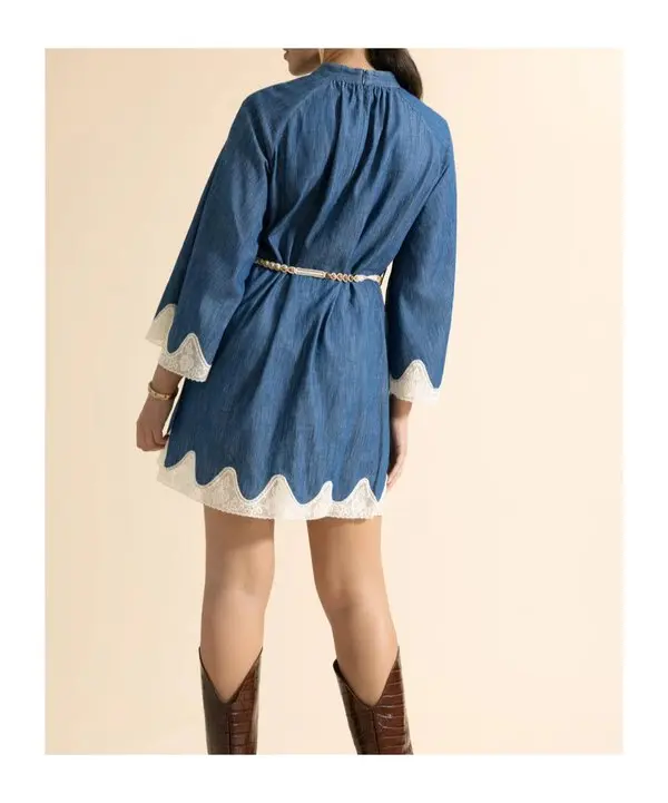 Zimmermann Lace Trimmed Mini Dress