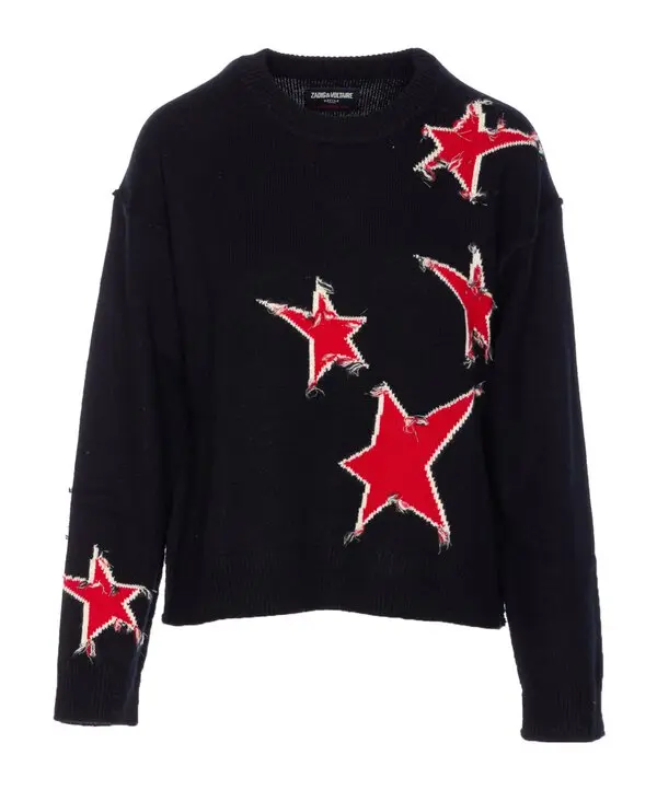 Zadig&Voltaire Graphic Star Crewneck Jumper