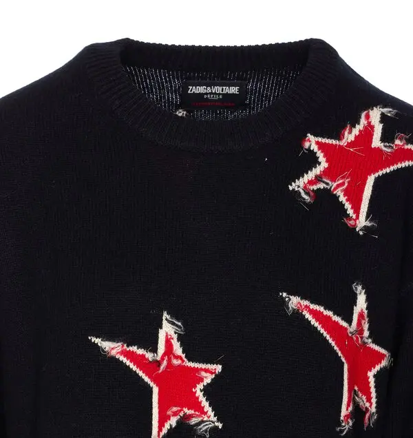 Zadig&Voltaire Graphic Star Crewneck Jumper