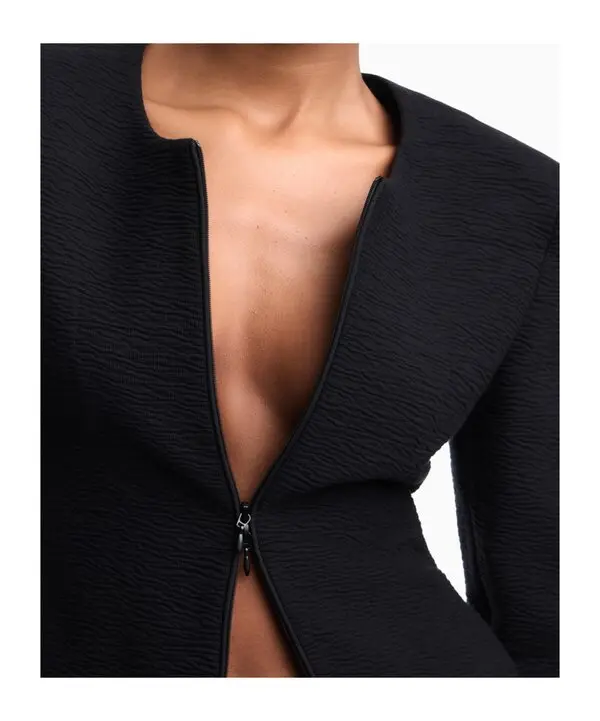 Emporio Armani Textured Zip Jacket
