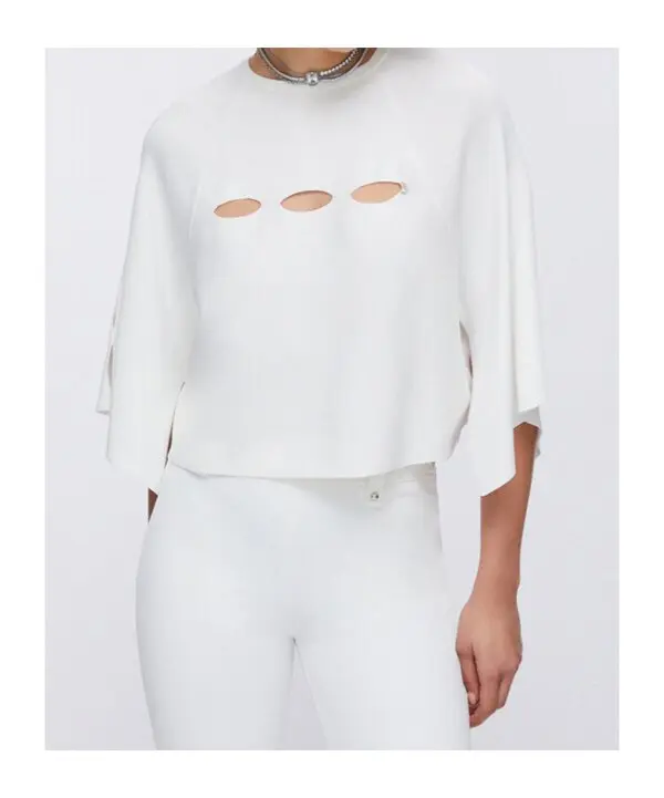 Liu Jo Round Neck Cut-out T-shirt
