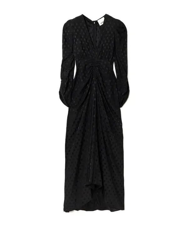 Isabel Marant Étoile V-neck Midi Dress With Ruffled Details