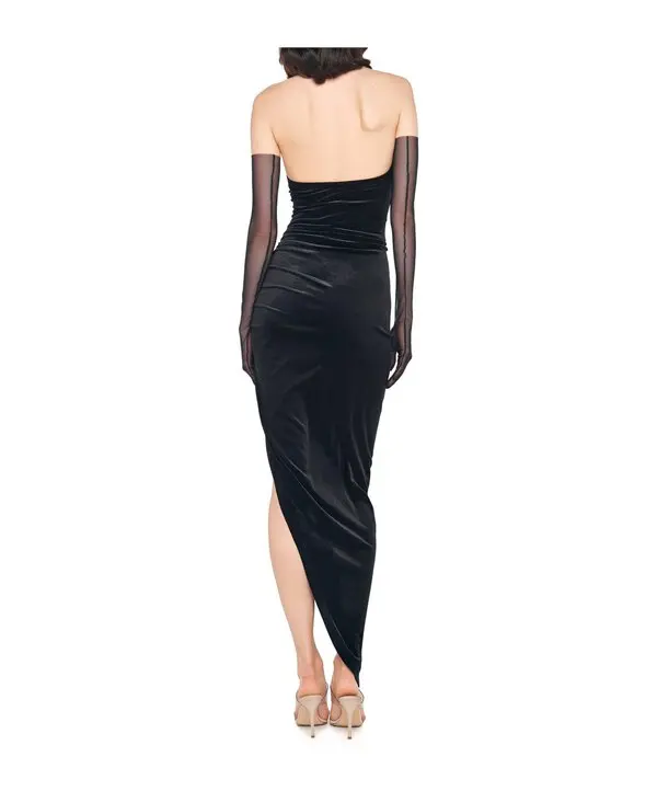 Norma Kamali Cayla Side Drape Gown