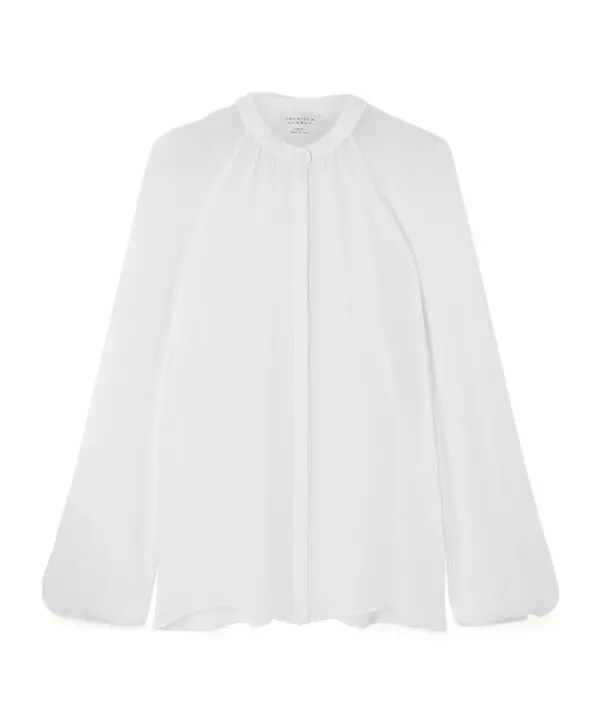 Gabriela Hearst Gian Silk Chiffon Blouse - Ivory