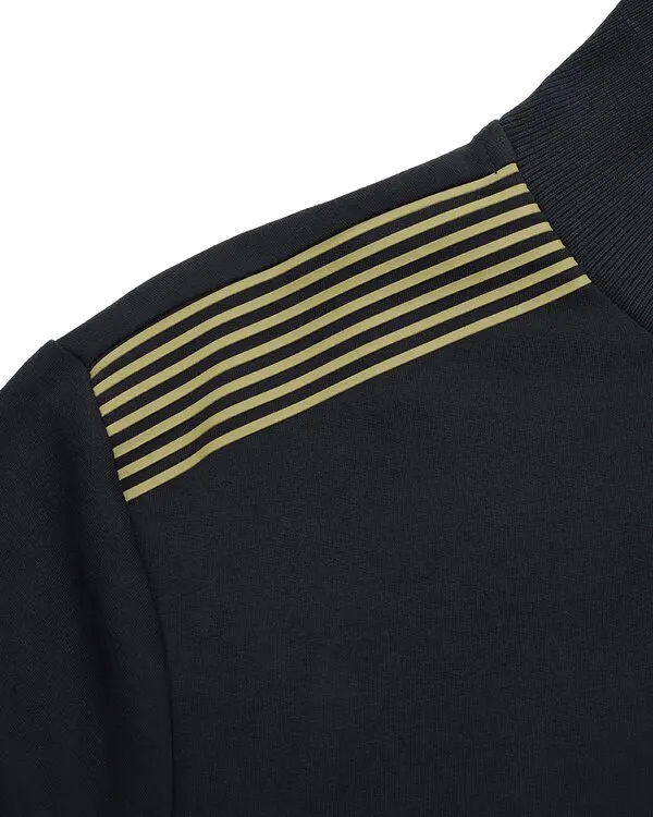 EA7 Casual Jacket With Stand Collar And Striped Detailing