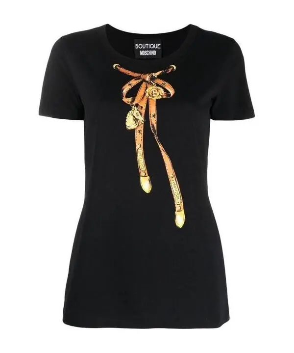Moschino Printed T-shirt - Black