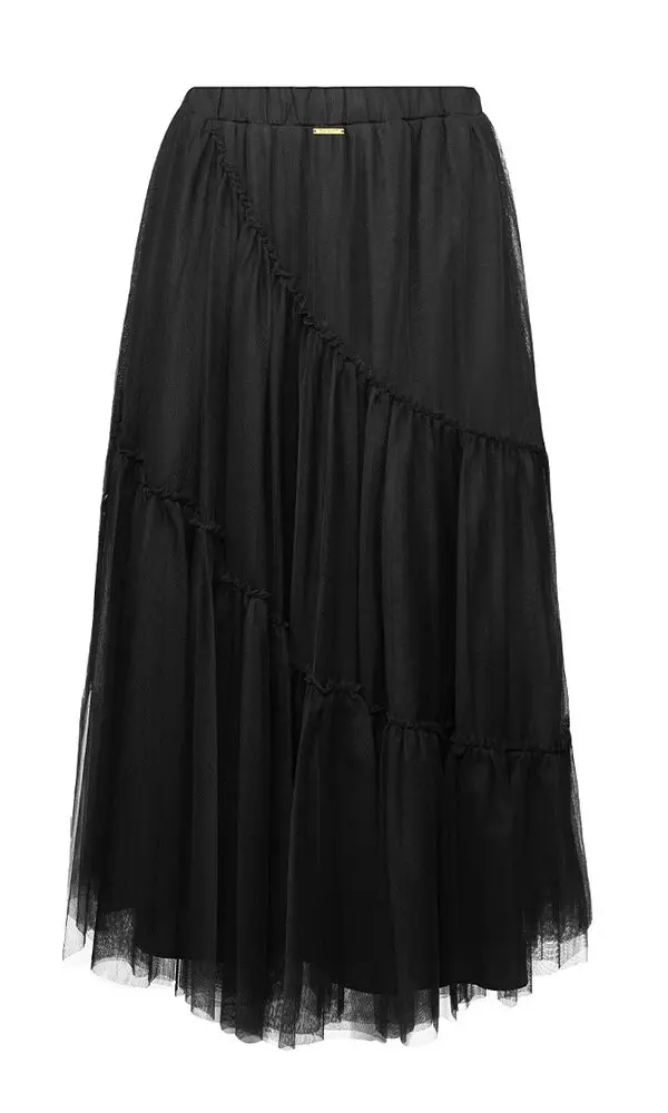 TWINSET Elastic Waist Gauze Skirt