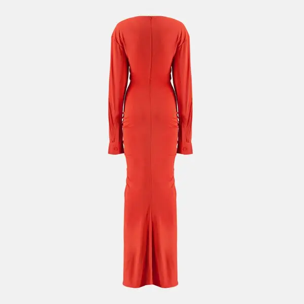 Christopher Esber Vivenda Ruched Cut-out Maxi Dress