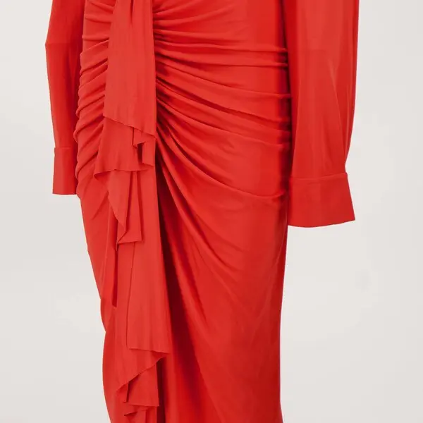 Christopher Esber Vivenda Ruched Cut-out Maxi Dress