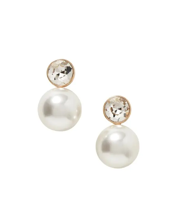 Carolina Herrera Pearl Earrings - White